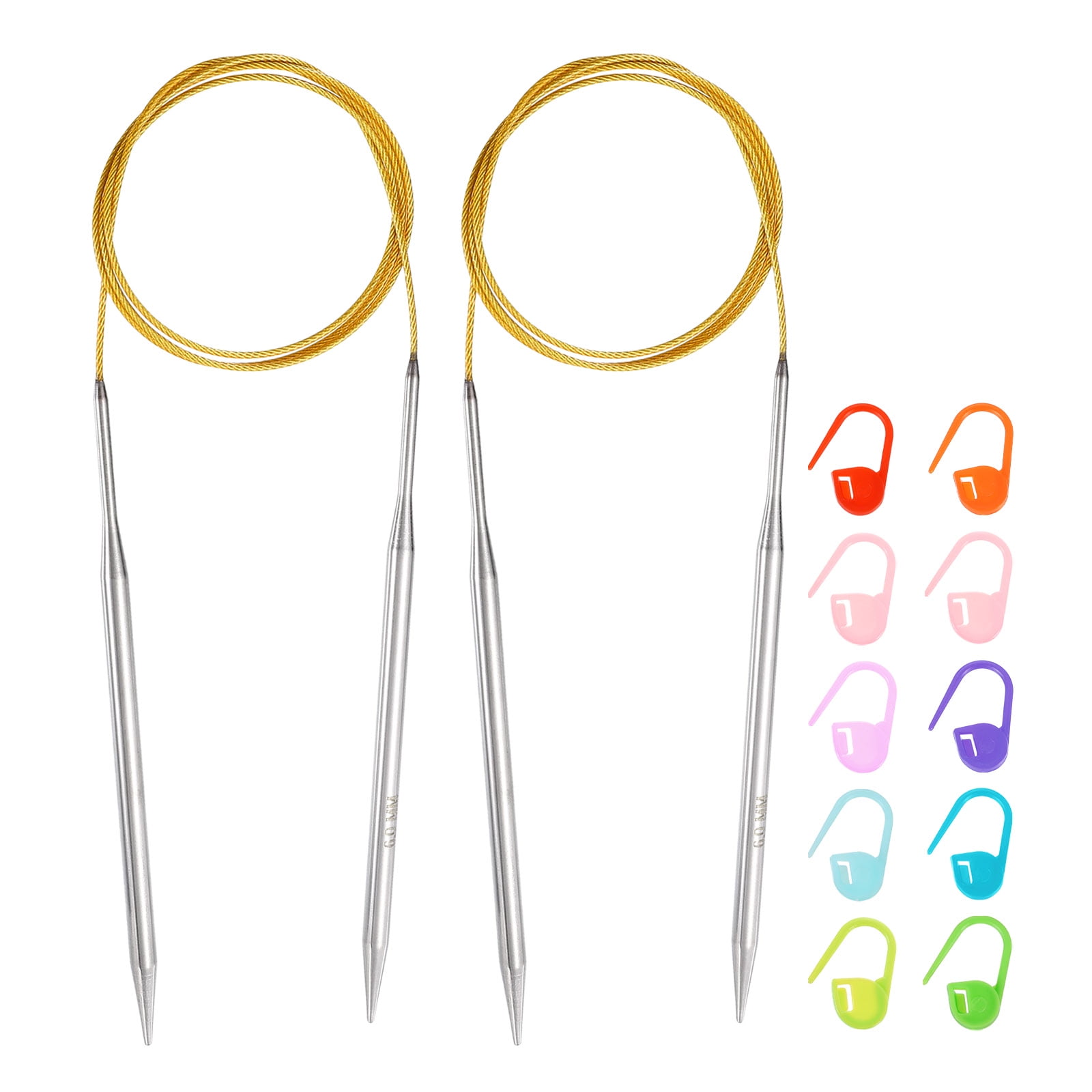 Click here for Unique Bargains Uxcell 2pcs Knitting Needles Size... prices