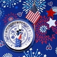 4th of July Tablecloth Patriotic Decorations Red White and Blue Print ...
