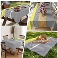 Classic Yellow Grey Stitching Flower Table Cloth 52x70in, Waterproof ...