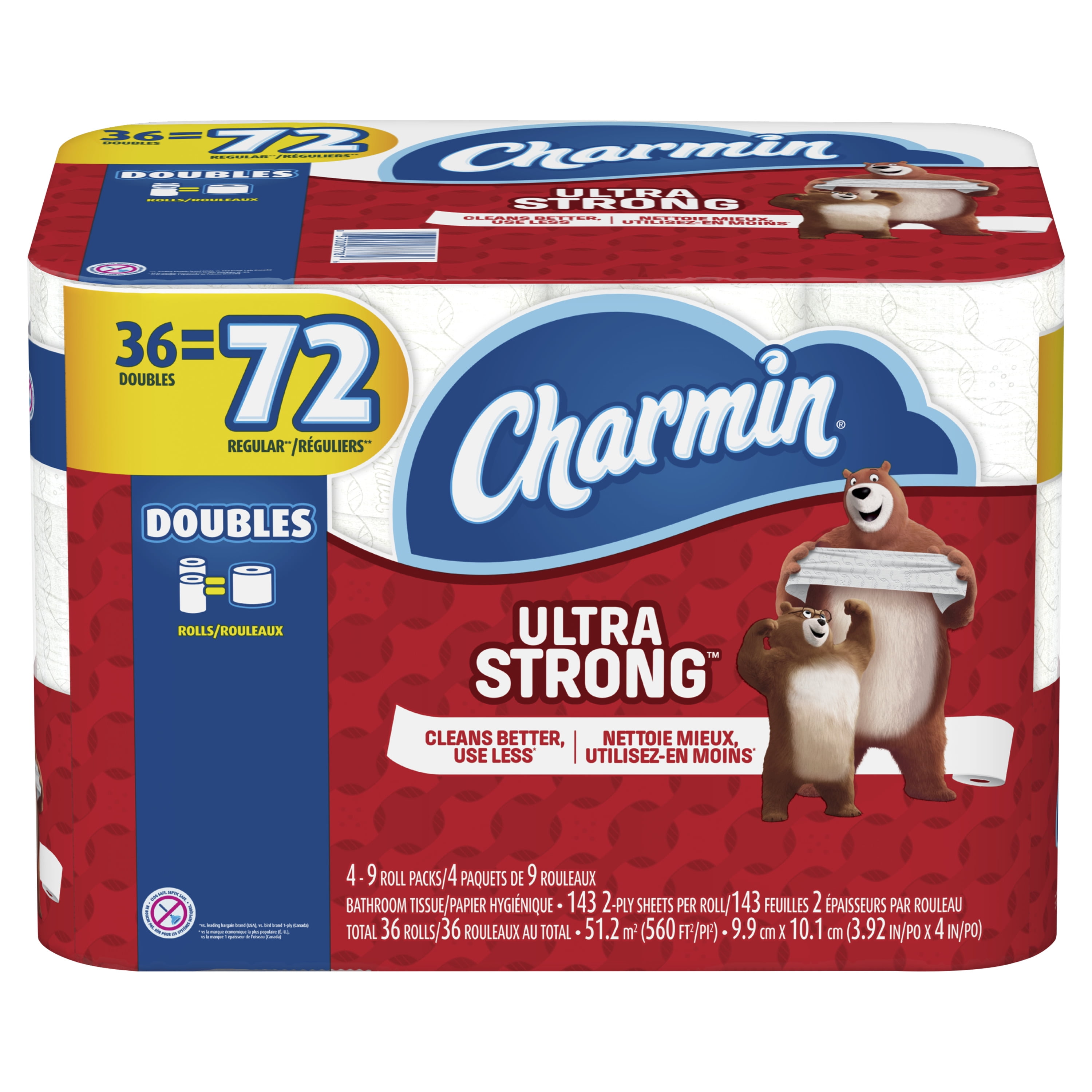 Charmin Ultra Strong Toilet Paper 36 Double Roll – BrickSeek