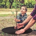20.5" Non-Woven Tree Mulch Ring 8 Pack, Weed Barrier Mat,Degradable ...