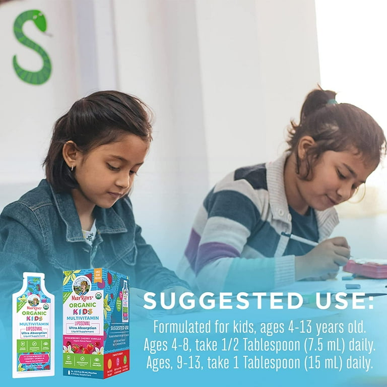 Kids Taking Vitamins