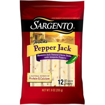 Sargento Pepper Jack Cheese Sticks, 12 ct - Walmart.com