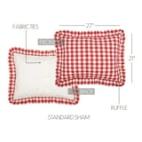 VHC Brands Farmhouse Red Country Buffalo Check Cotton Annie Bedding ...