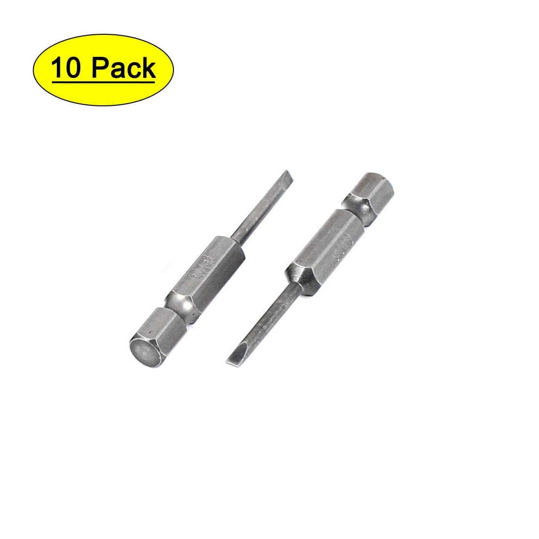 2.5mm Tip Magnetic Slotted Flat Head Screw Driver Bits 10 Pcs - Walmart.com