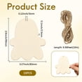 3Set Unfinished Blank MDF Pendants Set for Painting Arts Pyrography ...