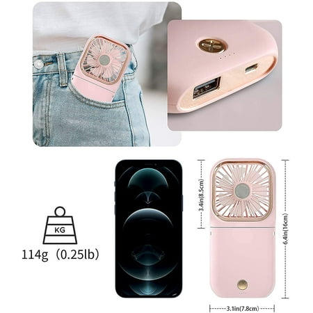 Mini USB Handheld Fan, Portable Personal Rechargeable Fans Foldable ...