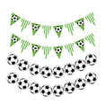 Alasum 4Pcs Soccer Pennant Banner Assorted Colors Durable Paper Soccer ...