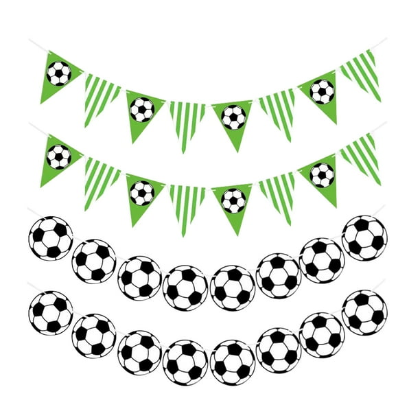 KAKOWELY banderines de fútbol para decoración de fiestas, banderines ...