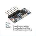 433mhz Superheterodyne Wireless Decoding Receiving Module 4 Channel ...