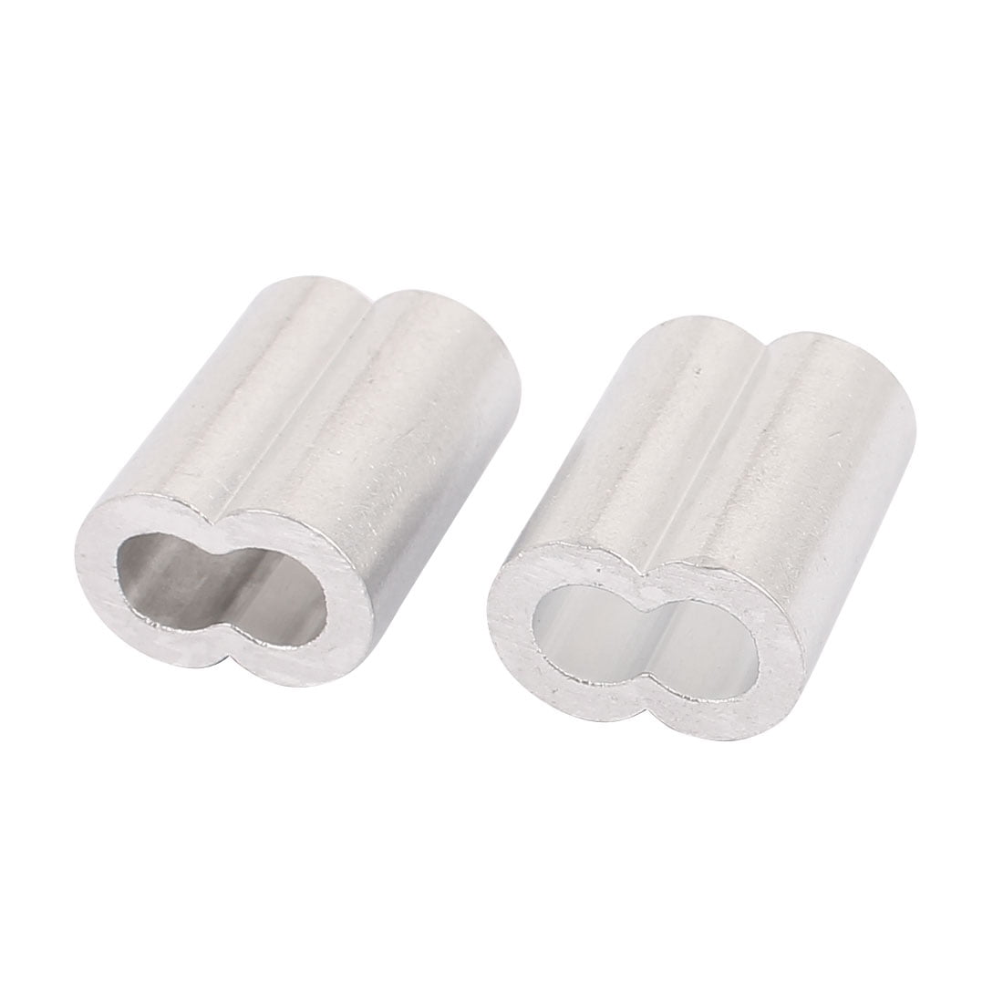 5mm Wire Rope Aluminum Sleeves Clip Fittings Loop Sleeve Cable Crimps 10pcs