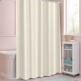 Cream Shower Curtain, Solid Color Lightweight Waterproof Fabric Shower ...