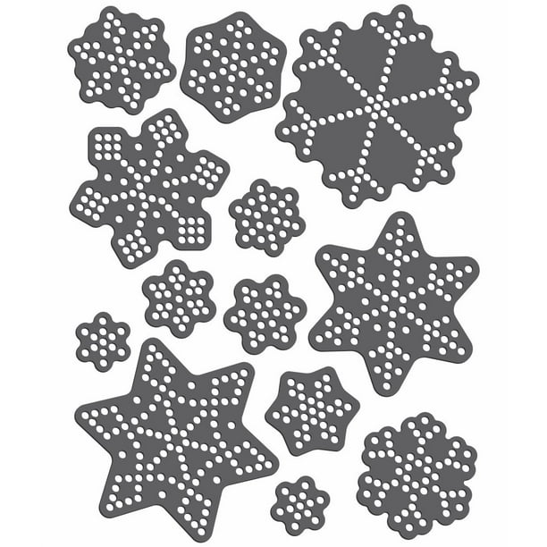 Magnetic Rhinestone Template Set - SNOWFLAKES 1" to 4" - Walmart.com
