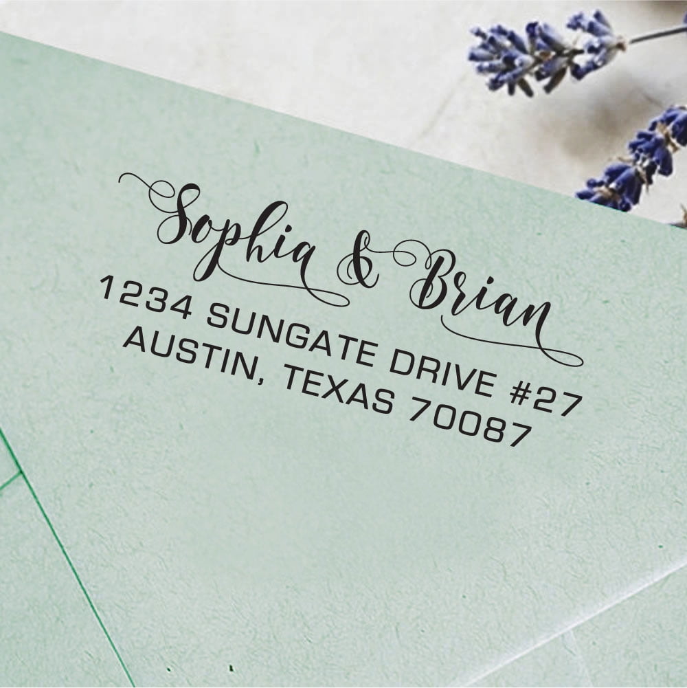 Self Inking Custom Return Address Stamp Personalized Rubber Stamp ...