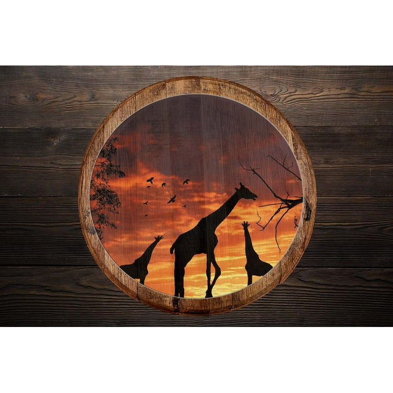 Giraffe Sunset