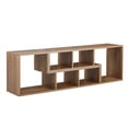 55-Inch Wide Two-Piece Modular L-Shaped TV Stand Media Console with 6 ...