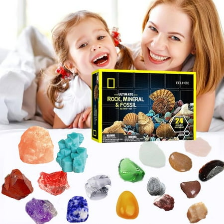 JinLinly 2022 Advent Calendar with Rock Collections Pebbles Polished ...