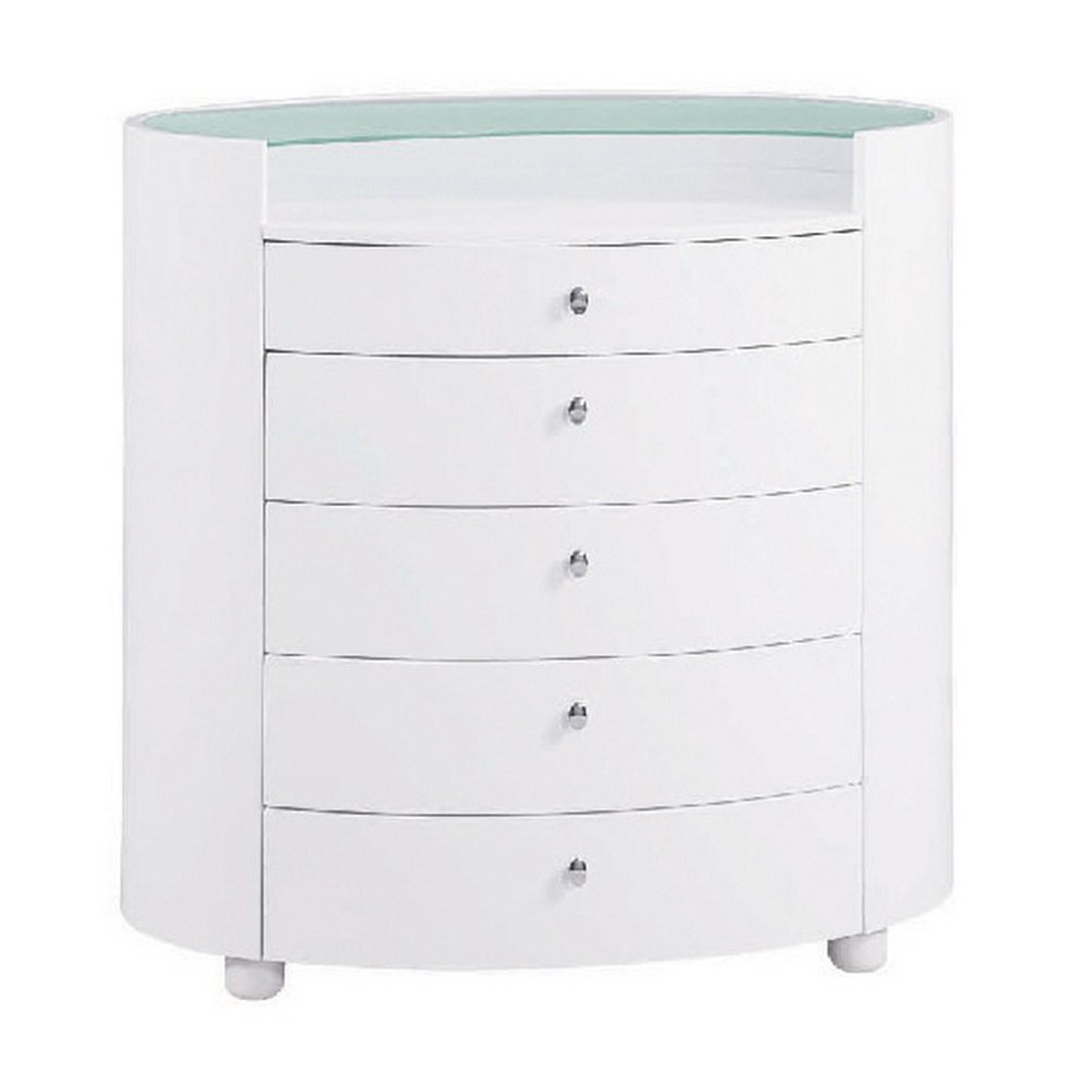 42" Sophisticated White High Gloss Chest - Walmart.com - Walmart.com