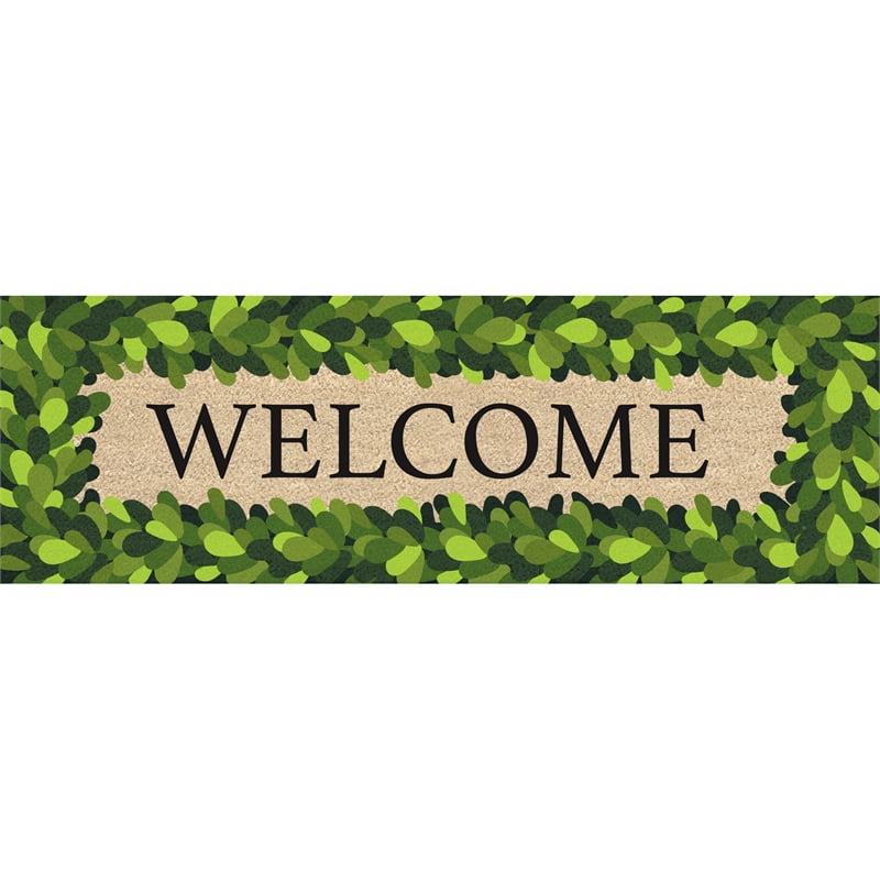 Evergreen Floor Mat Boxwood Border Kensington Switch Mat, 28.25'' x 9. ...