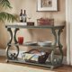 Weston Home Caden Wood Scrollwork Sofa Table, Antique Black - Walmart.com