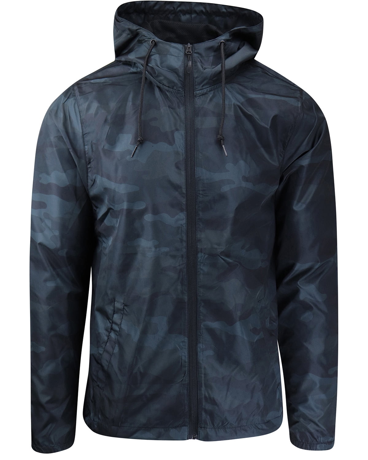 ShirtBANC Men's Windbreaker Jacket Hooded Lightweight Water Resistant ...