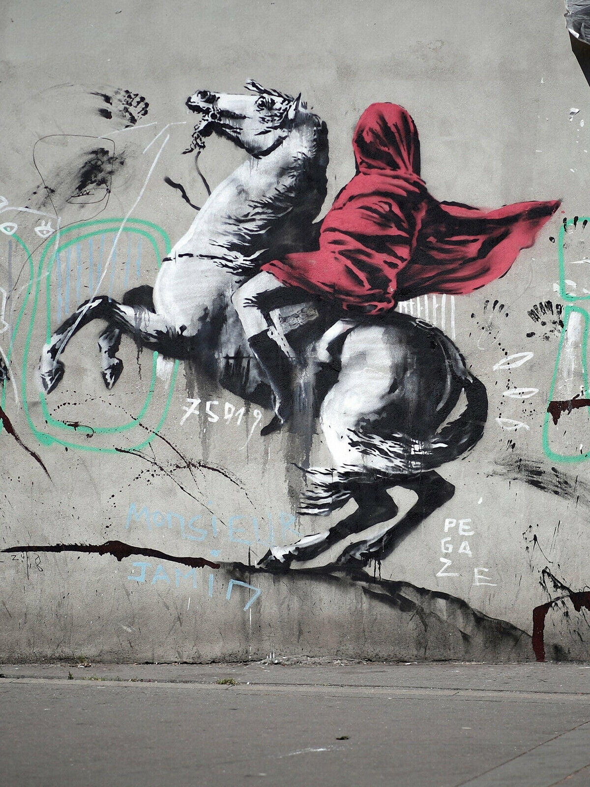 Banksy Paris - CANVAS or PRINT WALL ART - Walmart.com