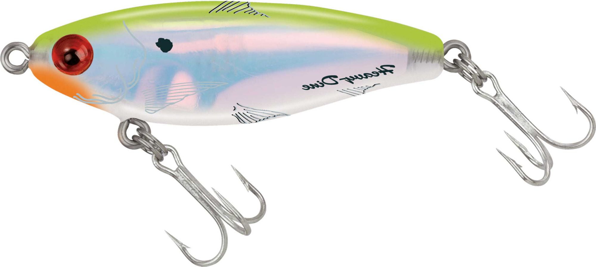 MirrOlure Mirrodine 3-1/8" XL Suspending Twitchbait, Chartreuse, Pearl ...