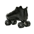 Chicago Men's Bullet Speed Skates Black Classic Quad Roller Skate, Size ...