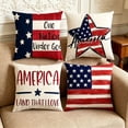 4Pcs Independence Day Single Face Printed Pillow Covers, Patriotic ...