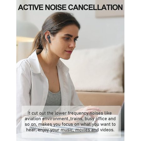 Wireless Earbuds Noise Cancelling With Microphones, Lotuze Q3 Bluetooth ...