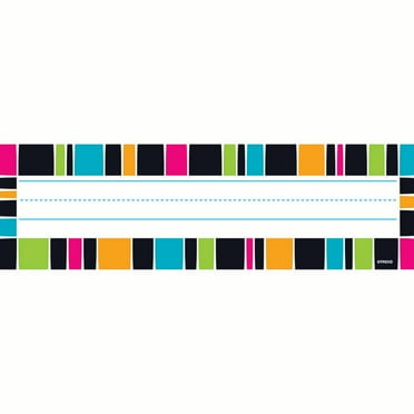 Trend Enterprises Trend Polka Dots Desk Toppers Name Plates 2.88"" x 9. ...