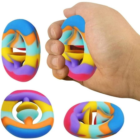 4-Pack Upgraded Snapper Fidget Toy, Squeeze Grab Relief Anxiety Stress ...