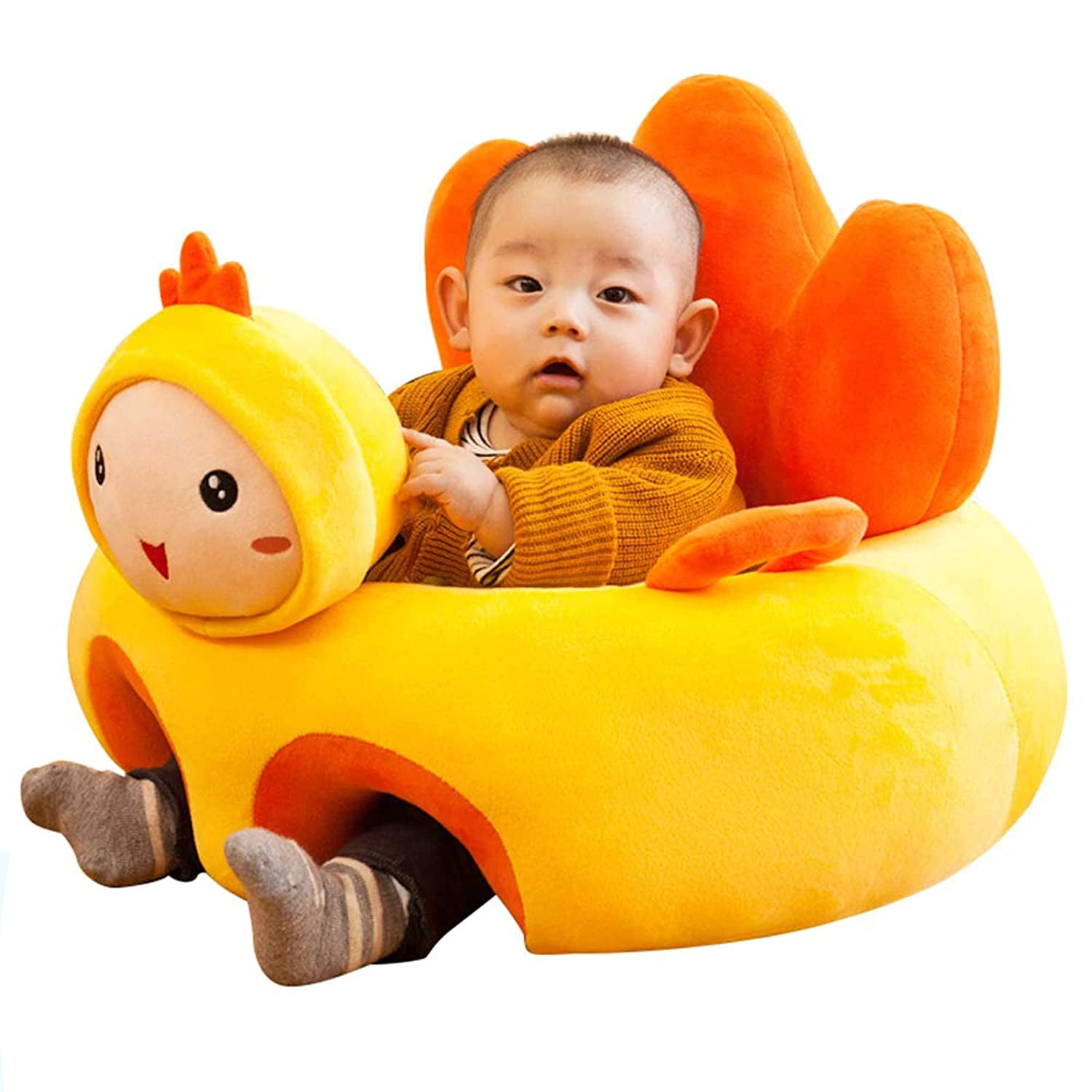 Baby Sitting Chair, Comfortable Infant Soft Plush Floor Support Seat ...