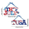 2pcs Patriotic Door Hangers in Red White Blue Tones, Classic 4Th of ...