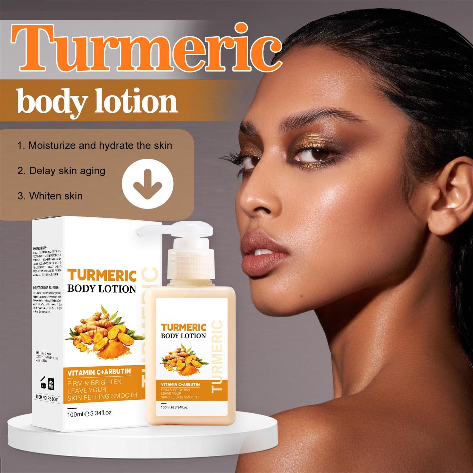 Turmerices Body Lotion 100ml Back Acne Whitening Brightens The Skin ...