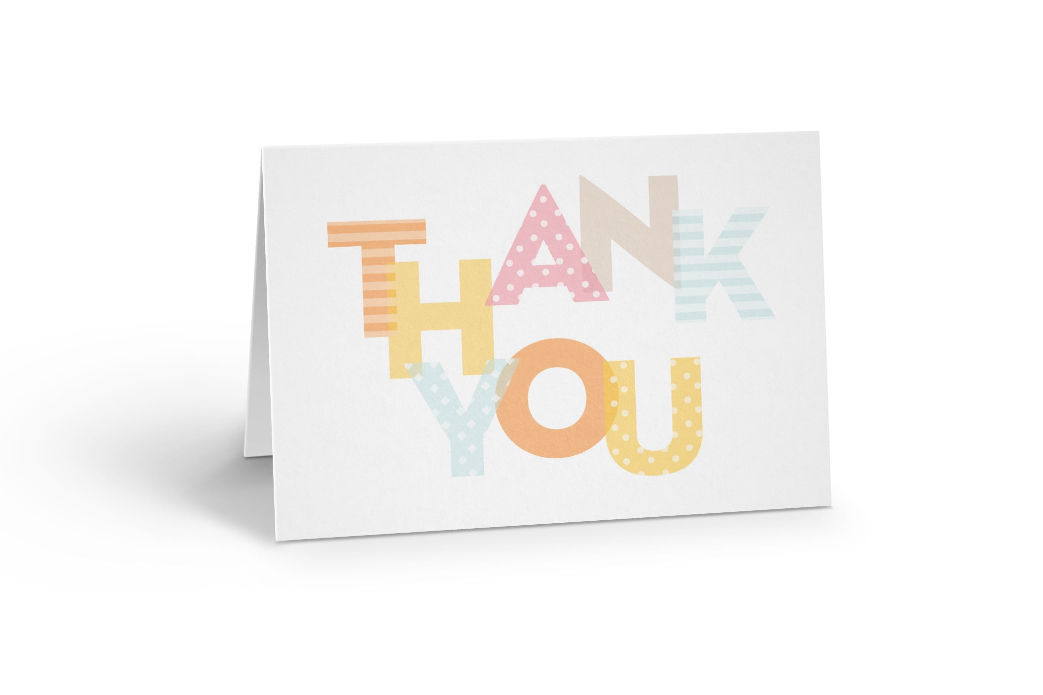 Fun Pattern Thank You Note Card - 10 Cards and Envelopes - B14345 ...