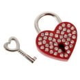 Small Love Heart Shaped Padlock Lock with Key for Valentine's Day ...