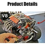 Cison V8 Engine Kit Gas, Gasoline Ohv V8 Small-Block Engine Model Kits ...
