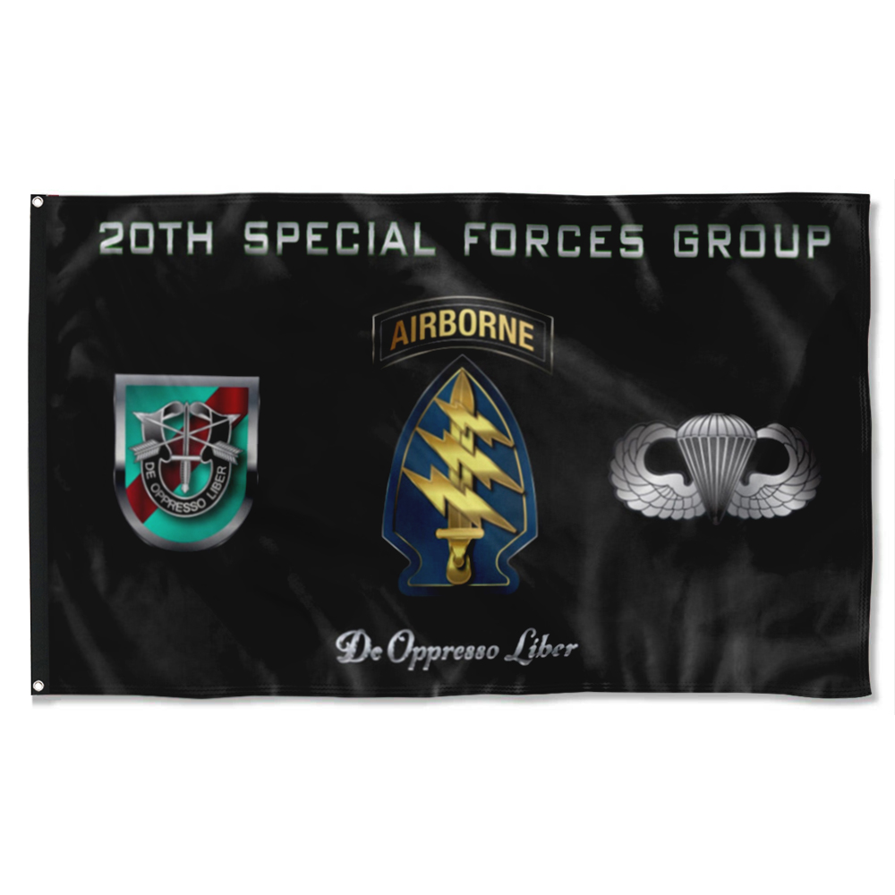 Cayyon Custom 20th Sfg Airborne Flag 3x5Feet Military Banner with 2 ...