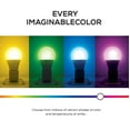 Merkury Innovations A21 Smart Multicolor LED Bulb, 75W, Dimmable, 2 ...