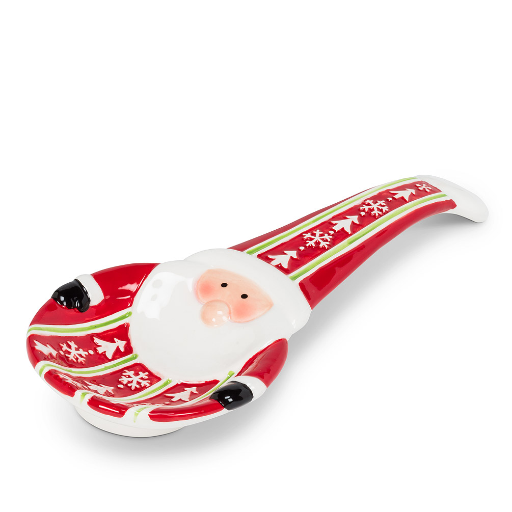 Set of 12 Jolly Santa Spoon Rest - Walmart.com