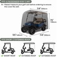 POMER Golf Cart Cover 4 Passenger for Club Car Onward Lifted, 420D ...