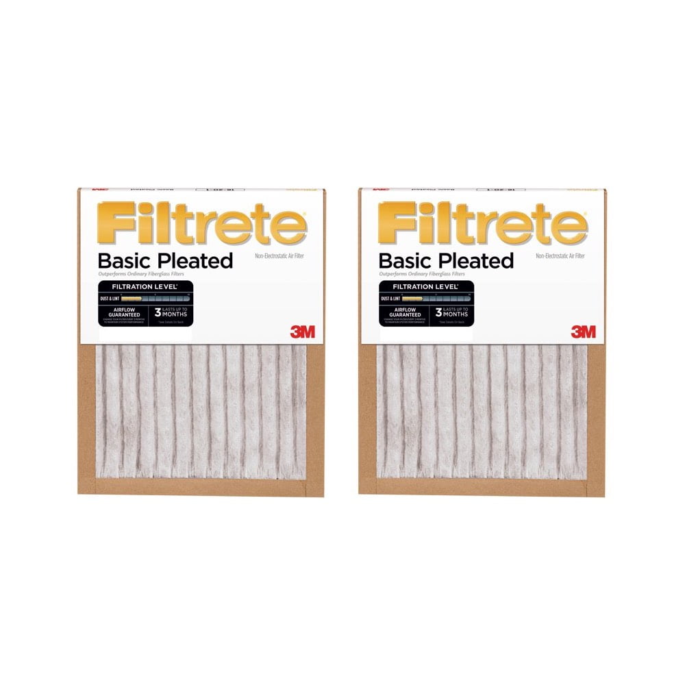 3M Filtrete Basic Pleated Air Filter 24 x 16 x 1 Inches Non ...