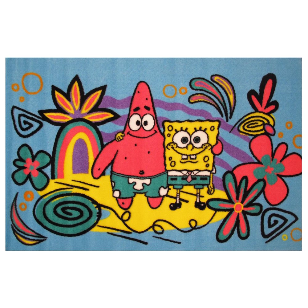 Fun Rugs Nickelodeon Spongebob & Patrick Kids Rugs 39" x 58" Rug ...