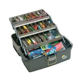 Plano Fishing, Large 3-Tray Tackle Box, Top Access, Graphite/ Sandstone ...