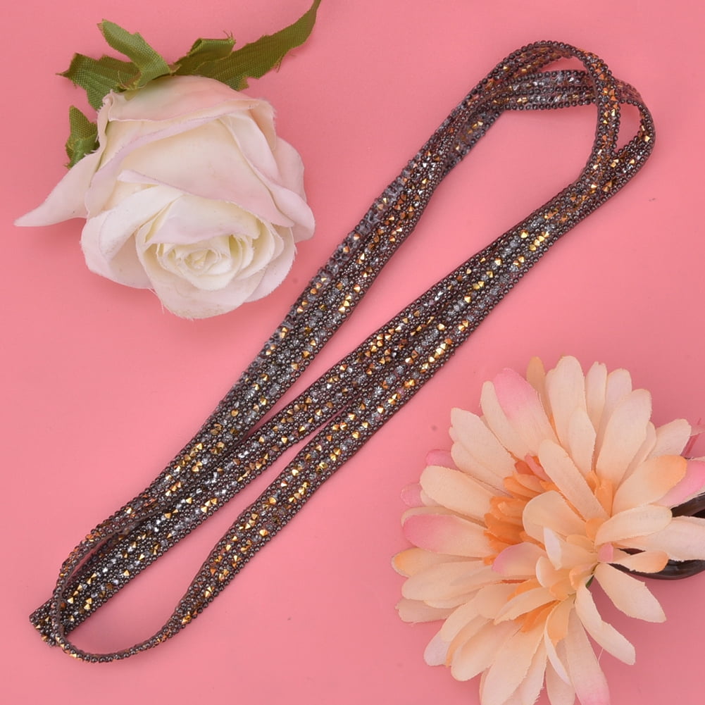 Crystal Rhinestones Banding Wide Application Rhinestone Trim Pretty