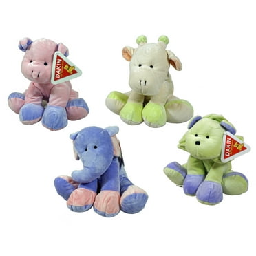 Prextex 5 Cute Little Five Inch Plush Animals: Giraffe, Tiger, Lion ...