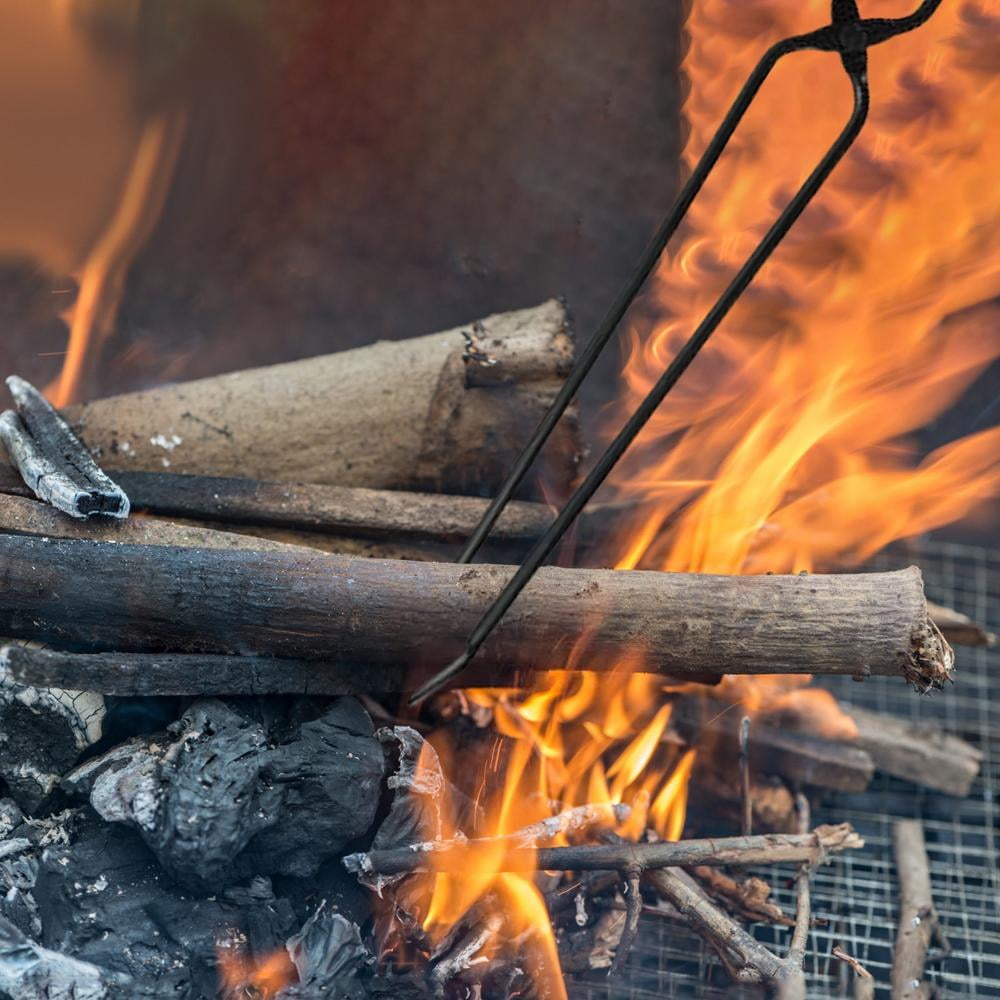 Buy Famure Firewood Tongs Indoor And Outdoor Fireplace Fire Pit Tongs ...