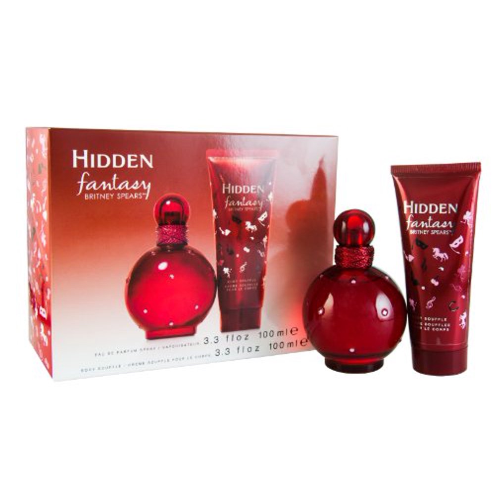 Britney Spears Fantasy HidDen Gift Set (Eau De Parfum Spray, Body ...