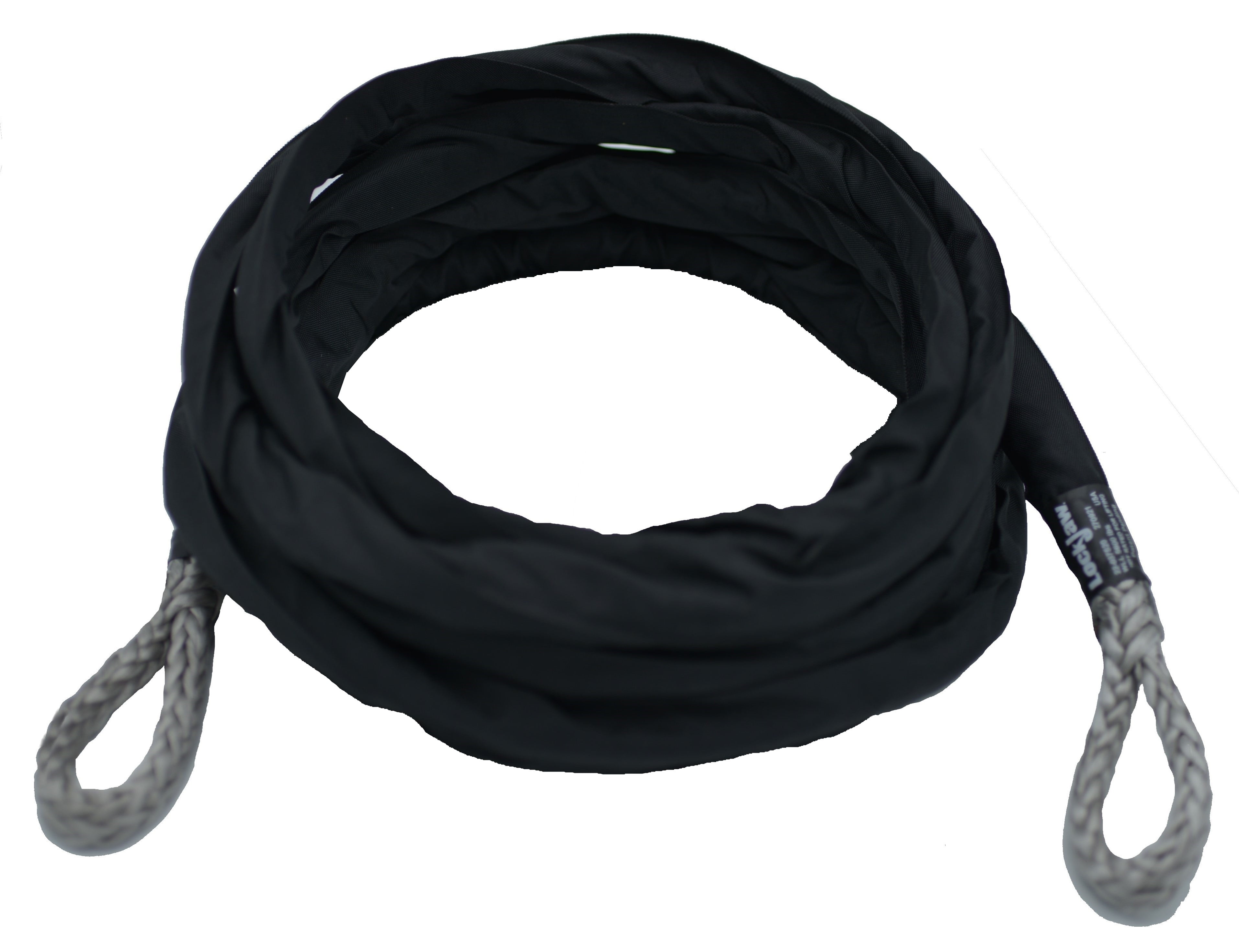 7/16" x 10' LockJaw Synthetic Winch Line Tree Saver 7,400 lbs WLL ...